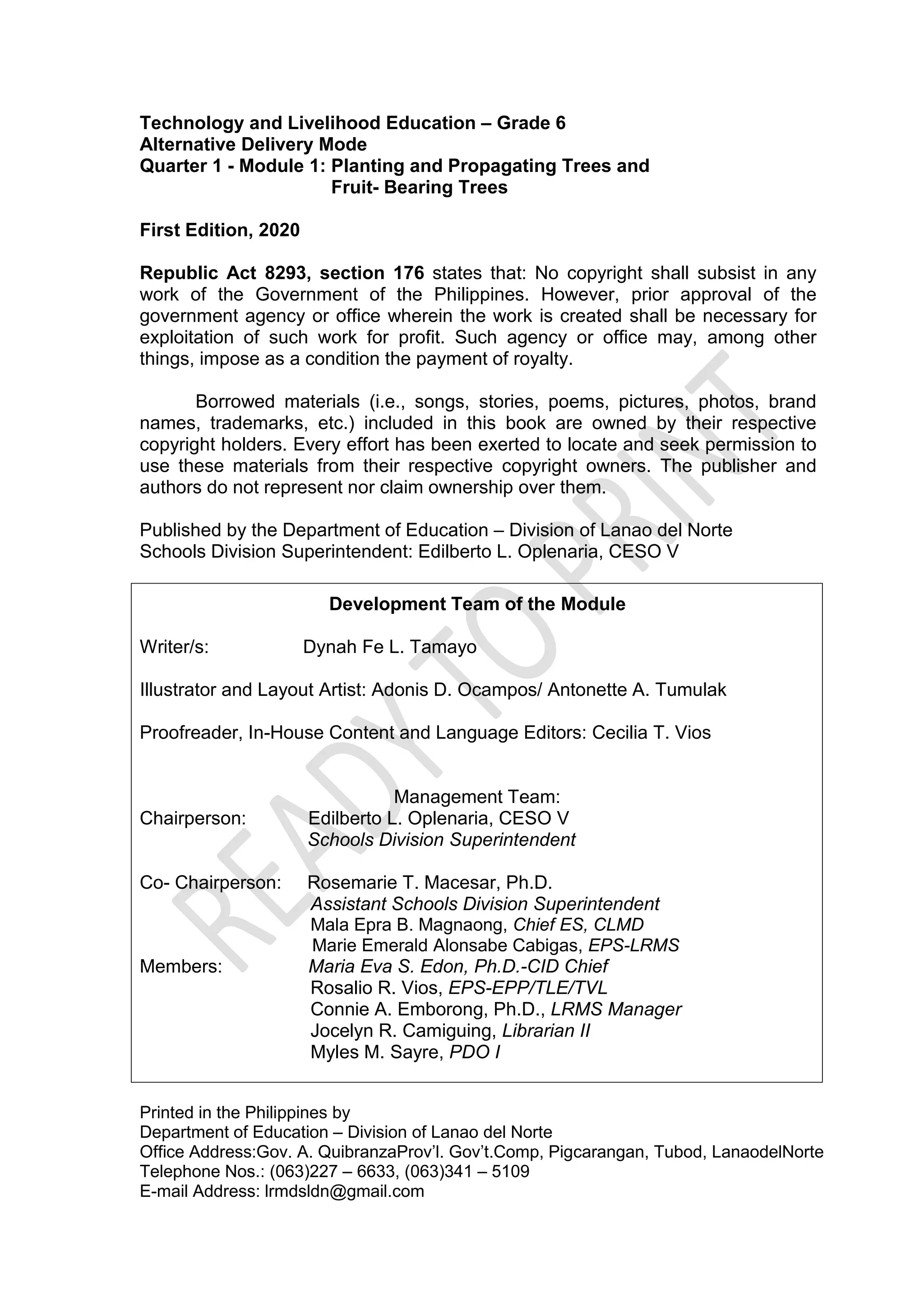 Tle6 q1 mod1_agriculture_planting_propagating_trees_fruit-bearingtrees ...