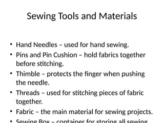 TLE_Sewing_Tools_and_Materials for grade 6.pptx