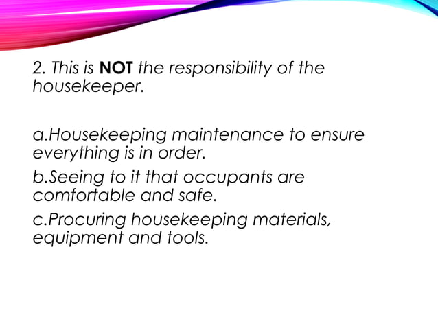 HOUSEKEEPING | PPT | Indoor Environmental Quality | Home & Garden