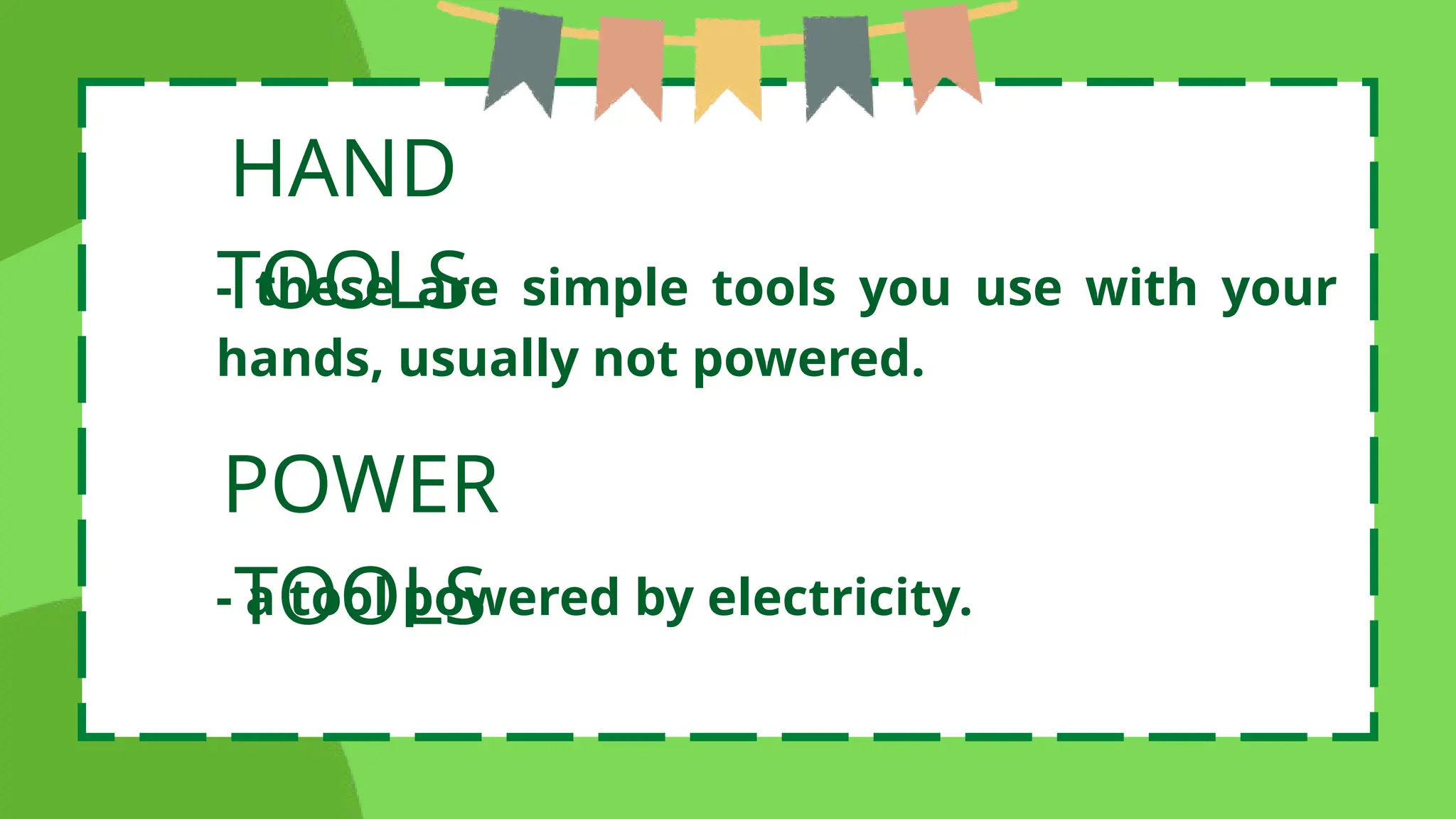 TLE 7 - 3rd Topic - Hand Tools, Power Tools, Instruments, and Equipment ...