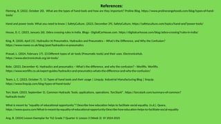 TLE 7 - 3rd Topic - Hand Tools, Power Tools, Instruments, and Equipment ...