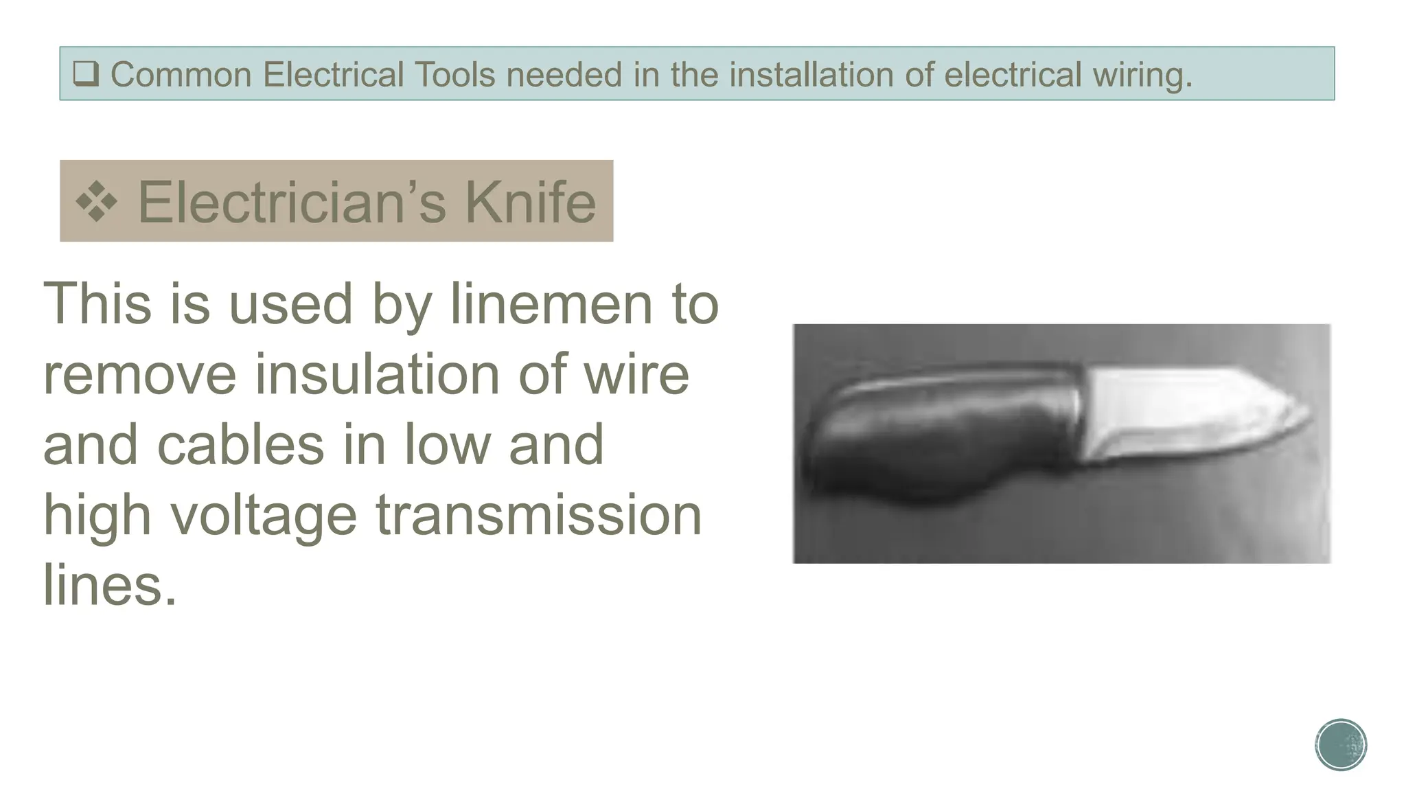 TLE 7 ELECTRICAL WIRING FOR WEEK ONE LESSON NUMBER 1 | PPTX