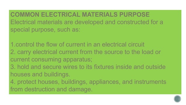 TLE 7 ELECTRICAL WIRING FOR WEEK ONE LESSON NUMBER 1 | PPTX ...