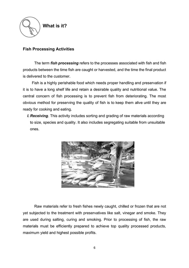 Tle 7 afa food (fish) processing module 5 | PDF | Fish and Aquariums | Pets