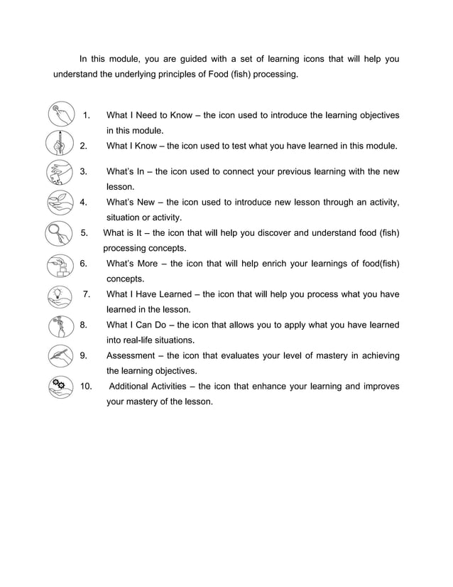 Tle 7 afa food (fish) processing module 7