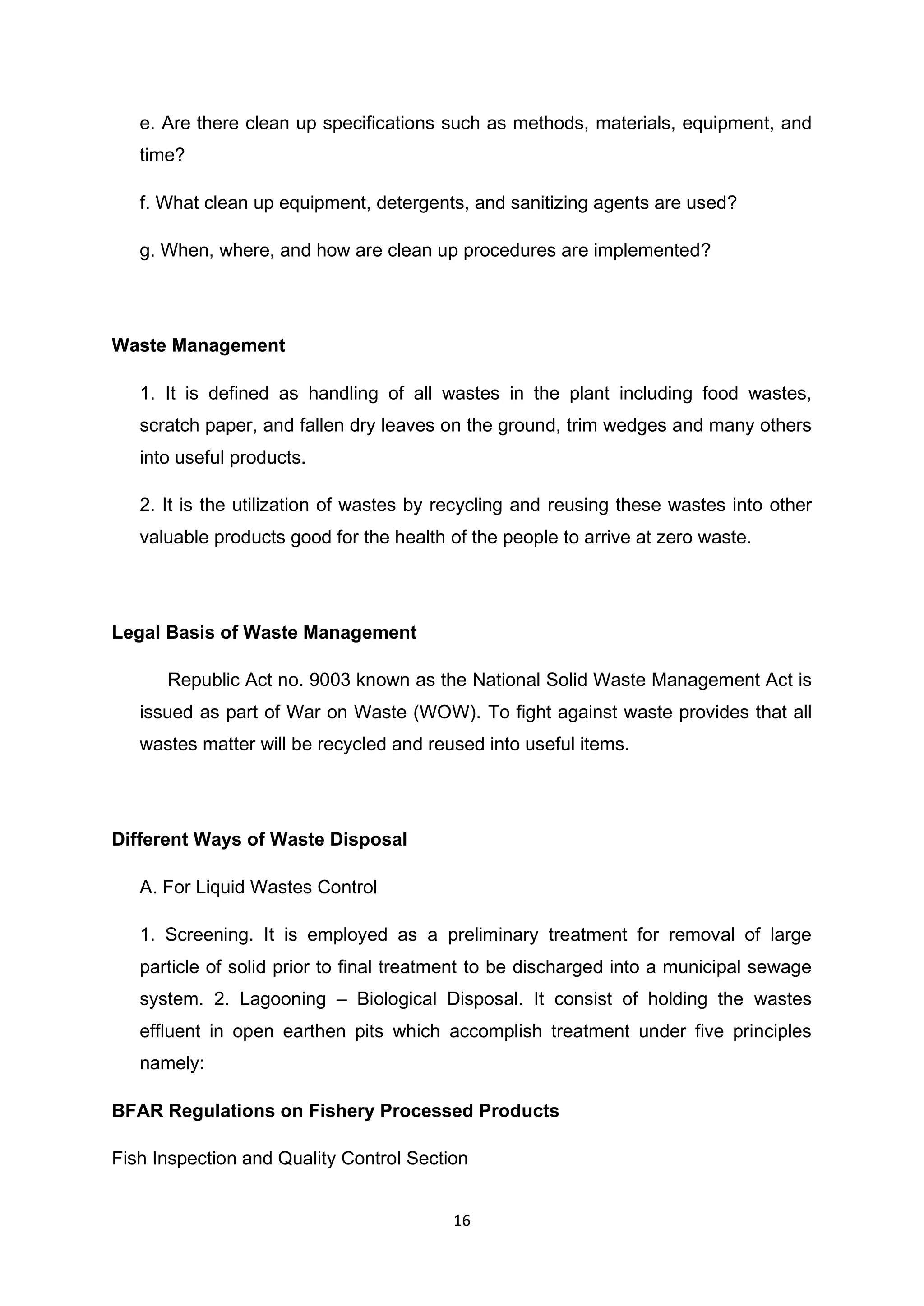 Tle 7 afa food (fish) processing module 8 | PDF