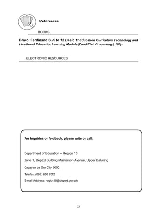 Tle 7 afa food (fish) processing module 8 | PDF