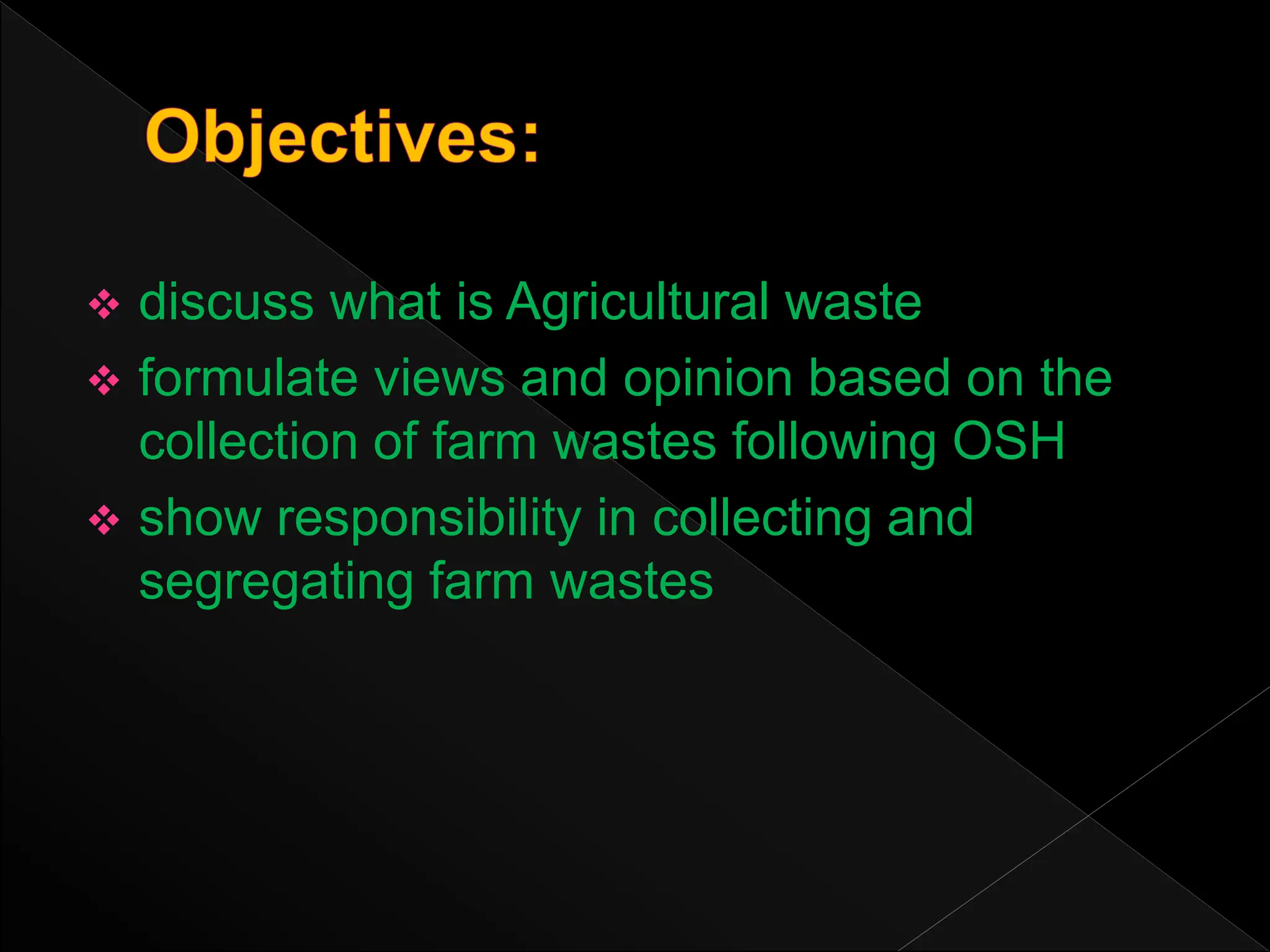 TLE 7 AGRI CROP PRODUCTION.ppt FARM WASTES- x | PPTX