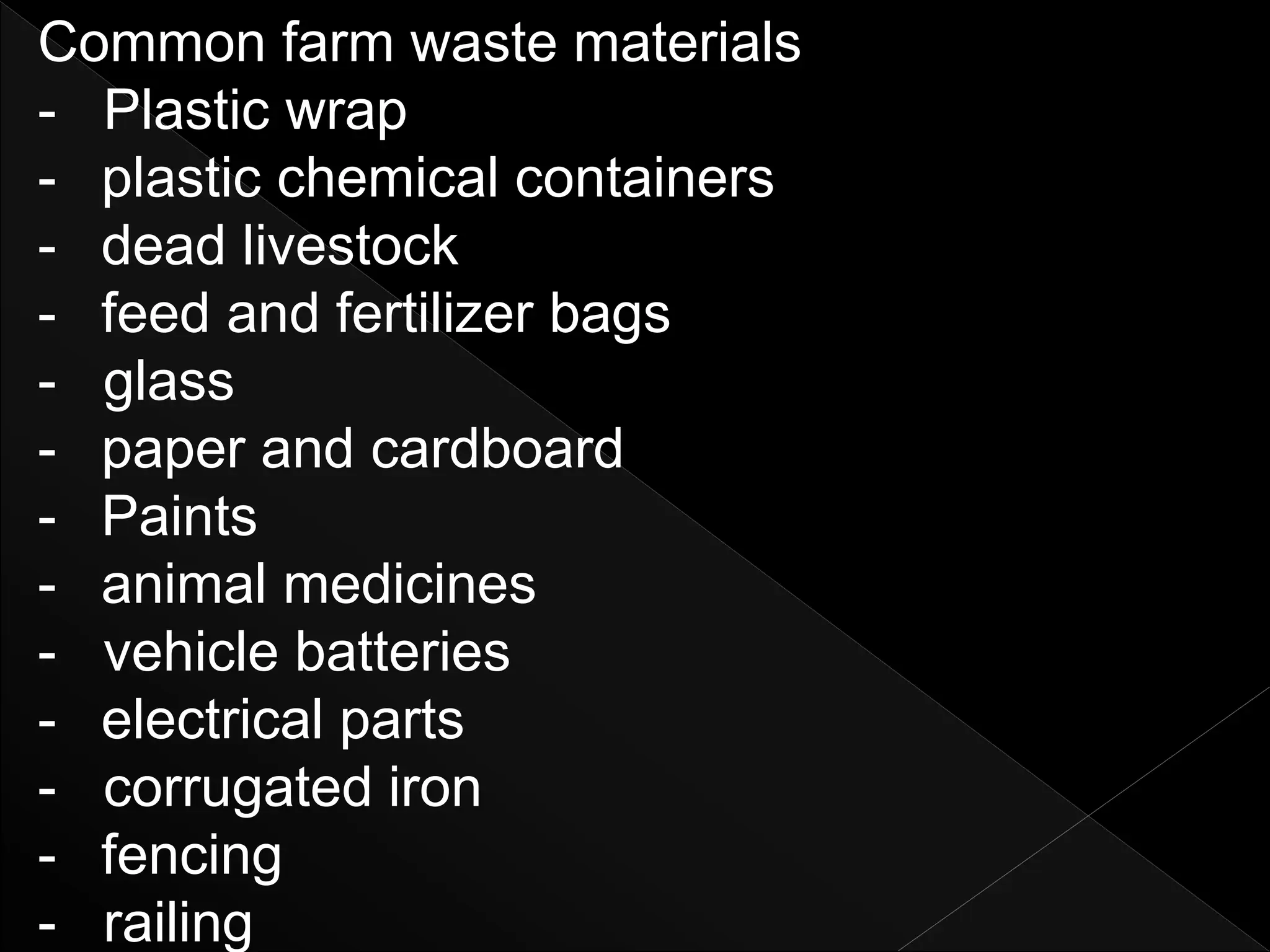TLE 7 AGRI CROP PRODUCTION.ppt FARM WASTES- x | PPTX