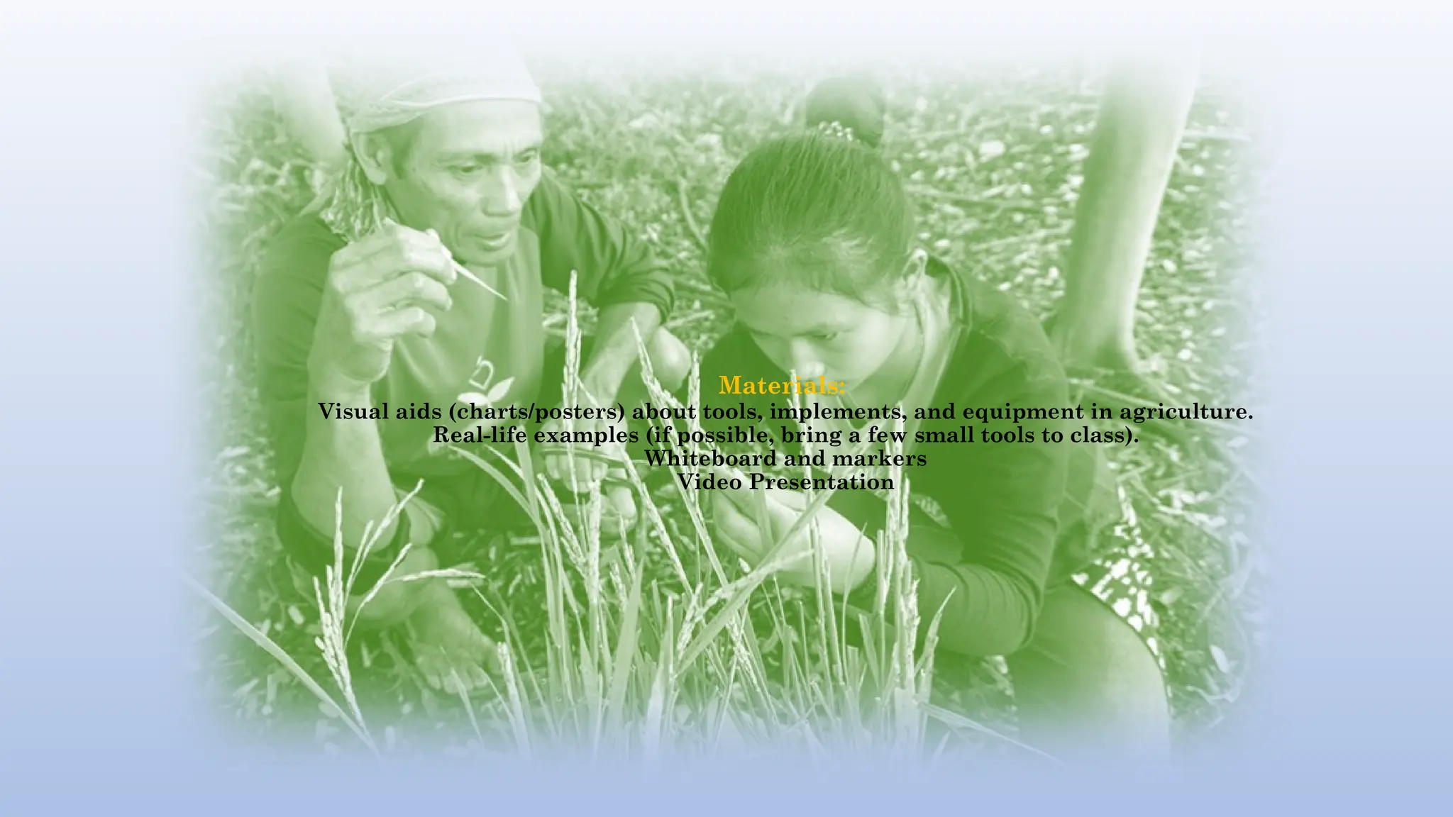 TLE 7 Agriculture and Fishery- Tools And Equipments in Farming.pptx