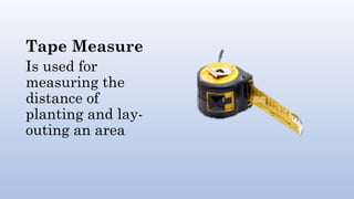 TLE 7 Agriculture and Fishery- Tools And Equipments in Farming.pptx