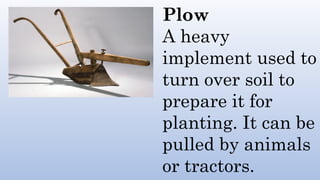 TLE 7 Agriculture and Fishery- Tools And Equipments in Farming.pptx