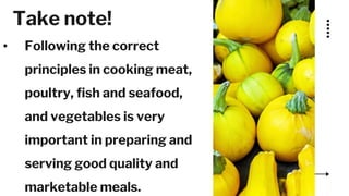 Tle 7 lesson 2 (principles of cooking) | PPTX