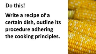 Tle 7 lesson 2 (principles of cooking) | PPTX