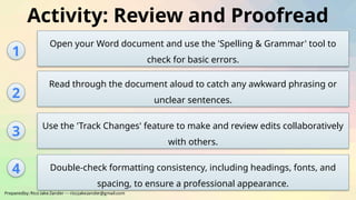 TLE 7 Q1 7 Creating Word Documents with Advanced Features and ...