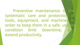 TECHNOLOGY AND LIVELIHOOD EDUCATION 8 - LESSON 3 HAND TOOL MAINTENANCE.pptx