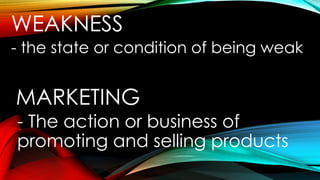 TLE 8 NAIL CARE MODULE 1 - SWOT ANALYSIS | PPTX