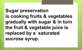Tle 8 methods in processed fruits and vegetables | PPTX