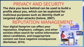 DIGITAL CITIZENSHIP ELEMENTS DIGITAL FOOTPRINTS AND IDENTITY ICT ...
