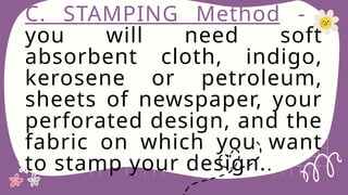 TLE 8 TRANSFERING DESIGN EMBROIDERY.pptx | Needlework | Arts and Crafts