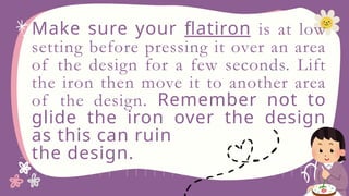 TLE 8 TRANSFERING DESIGN EMBROIDERY.pptx | Needlework | Arts and Crafts