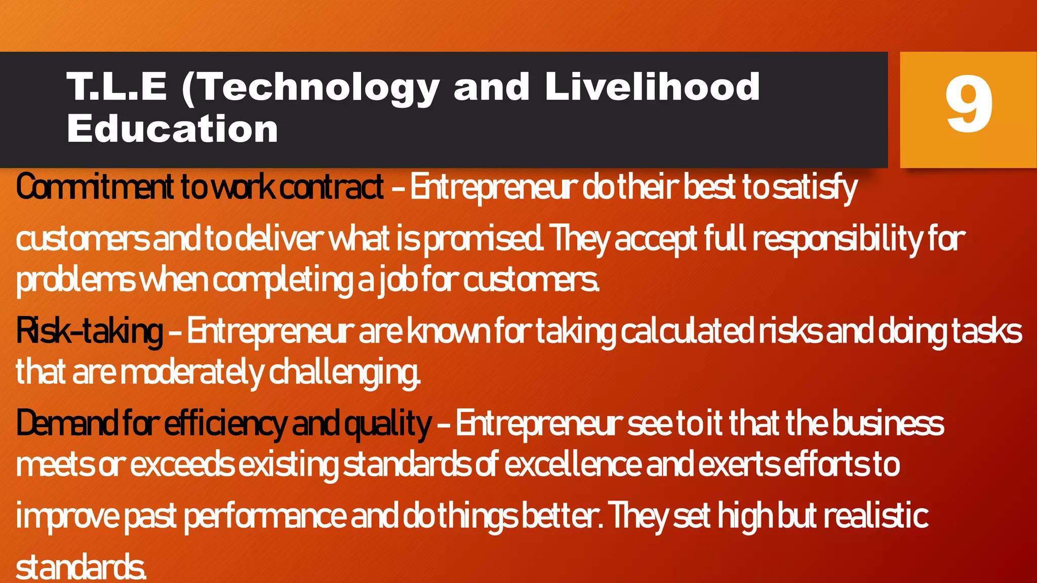 Tle 9-Business PPT1.pptx | Startups | Business