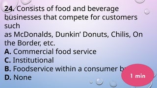 TLE 9- Food and Beverage Services for Grade 9 | PPTX