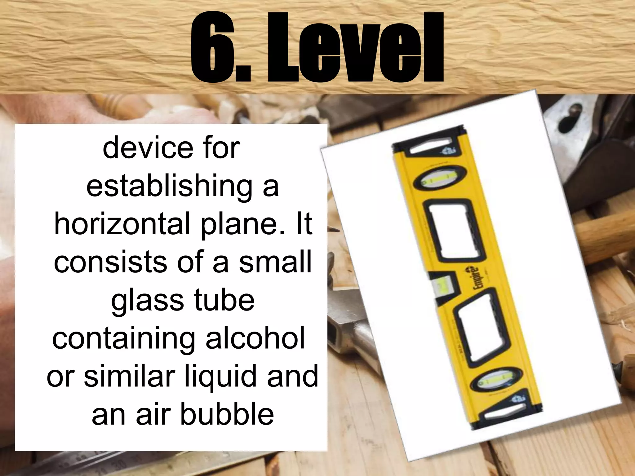 TLE9 Measuring and Marking tools | PPTX