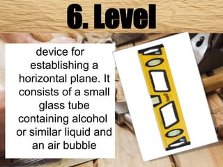 TLE9 Measuring and Marking tools | PPTX
