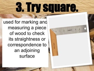 TLE9 Measuring and Marking tools | PPTX