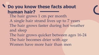 Lesson 3 structure and growth hair cycle | PPTX