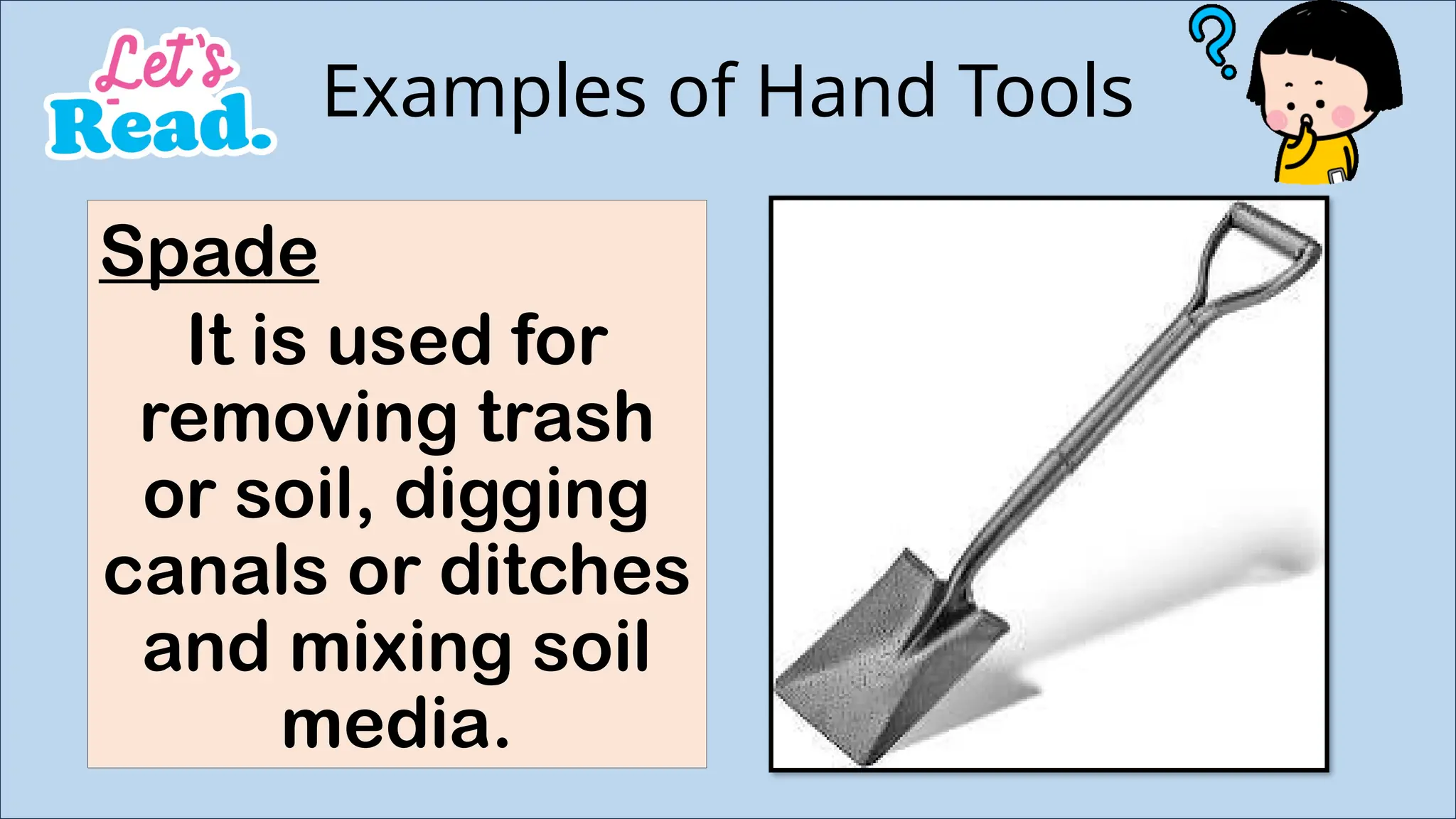 TLE agriculture hand tools for grade 8 students | PPTX