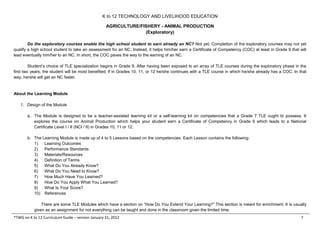 Tle animal production TEAHER's GUIDE | PDF