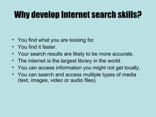 Internet research skills | PPT