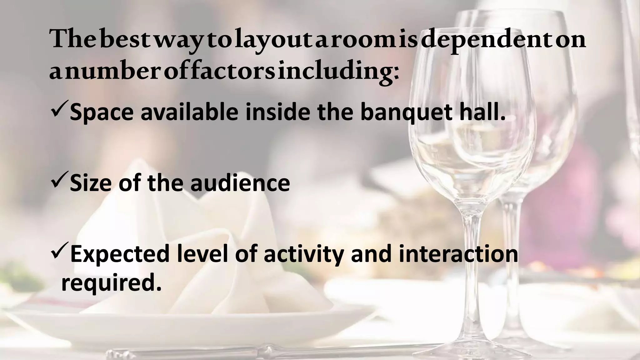 Banquet Set-up Styles | PPTX