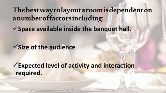 Banquet Set-up Styles | PPTX | Wedding | Personal Celebrations & Life ...