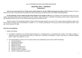 Tle carpentry tg | PDF