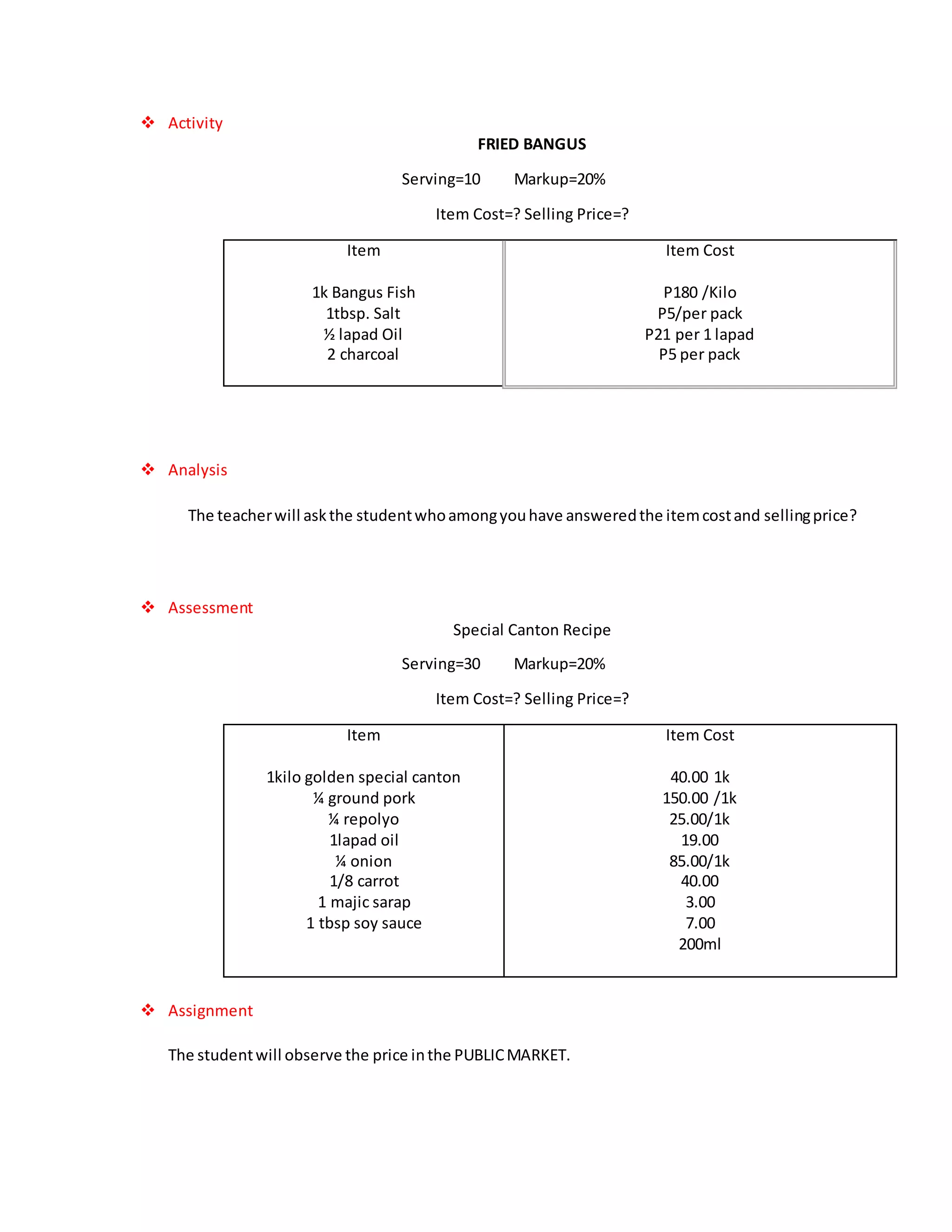 Tle commercial cooking 2 | DOCX | Cooking | Food & Drink