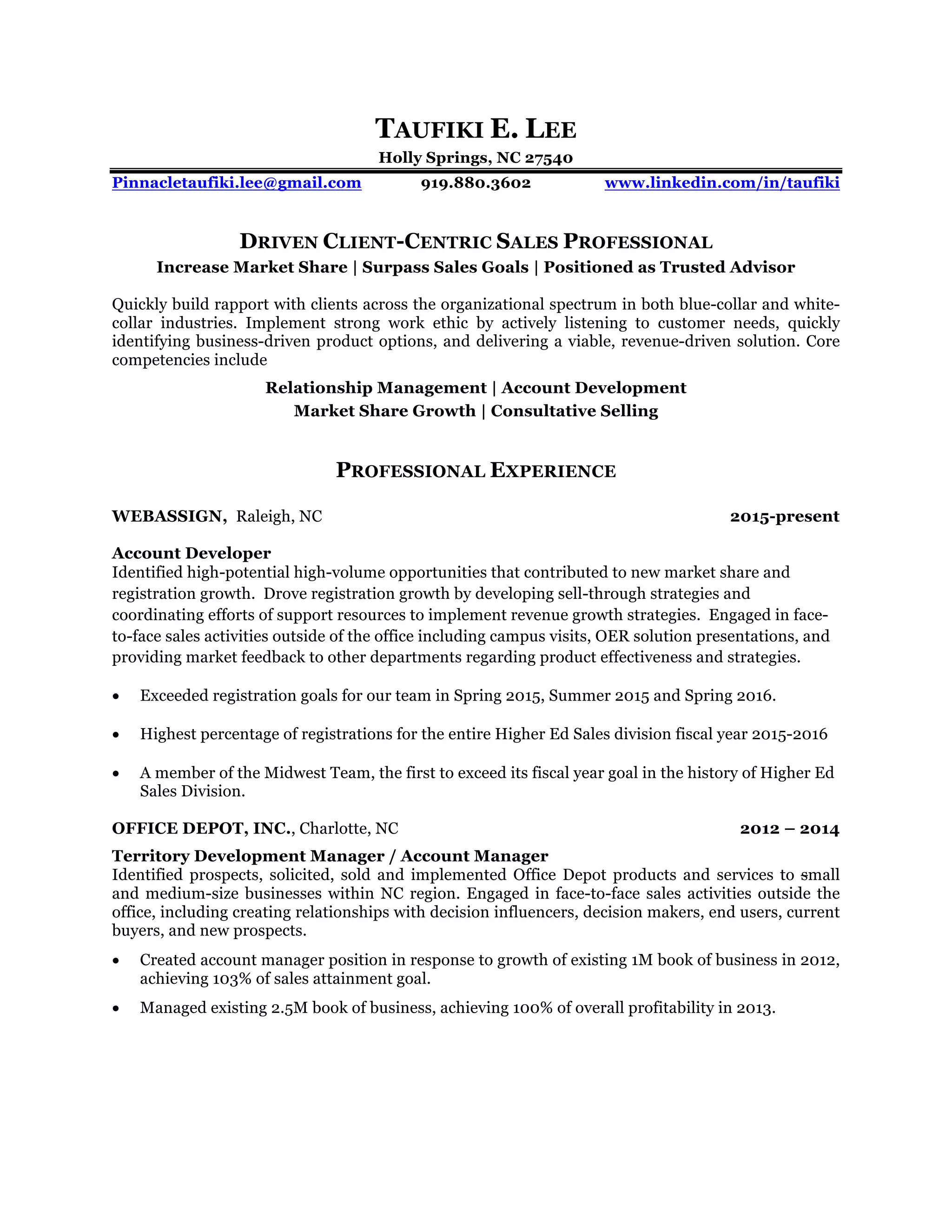 T lee resume 1016 1-2 | PDF