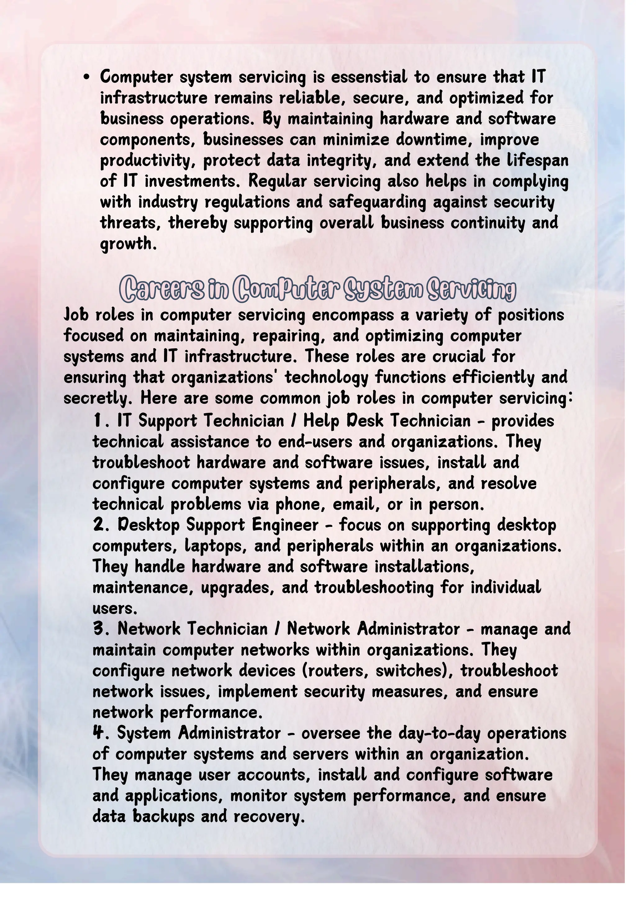 TLE Grade 7 - Sectors of ICT and Its Career and Business Opportunities ...