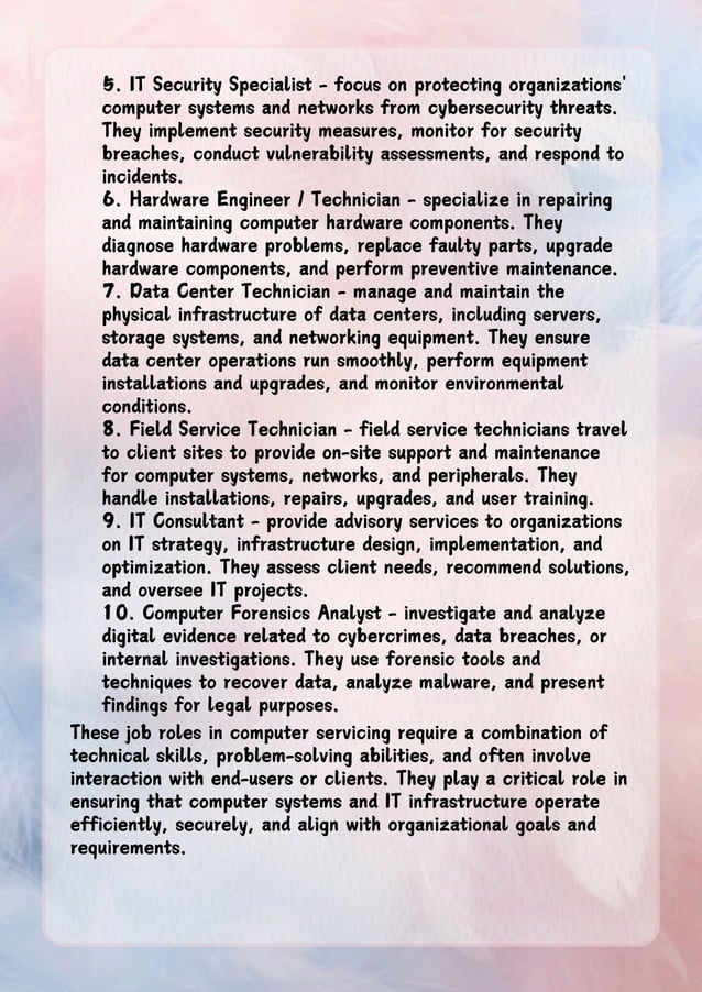 TLE Grade 7 - Sectors of ICT and Its Career and Business Opportunities ...