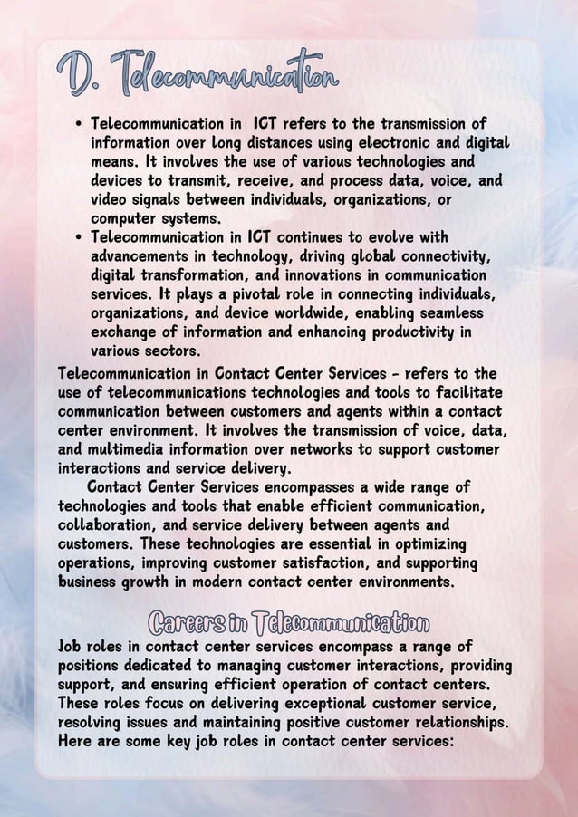 TLE Grade 7 - Sectors of ICT and Its Career and Business Opportunities ...