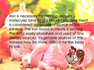 The Nutritive Value of Meat and Poultry | PPTX