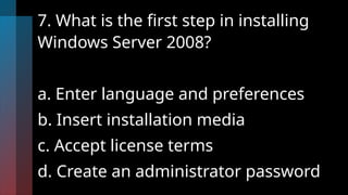 TLE ICT CSS 10 Q2 W2 Installing Operating Systems (Windows Server 2008 ...