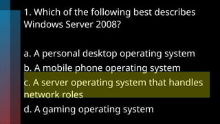 TLE ICT CSS 10 Q2 W2 Installing Operating Systems (Windows Server 2008 ...