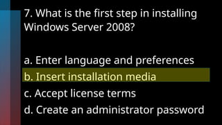 TLE ICT CSS 10 Q2 W2 Installing Operating Systems (Windows Server 2008 ...