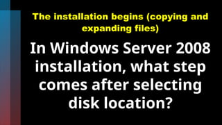 TLE ICT CSS 10 Q2 W2 Installing Operating Systems (Windows Server 2008 ...