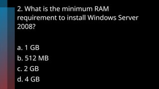 TLE ICT CSS 10 Q2 W2 Installing Operating Systems (Windows Server 2008 ...