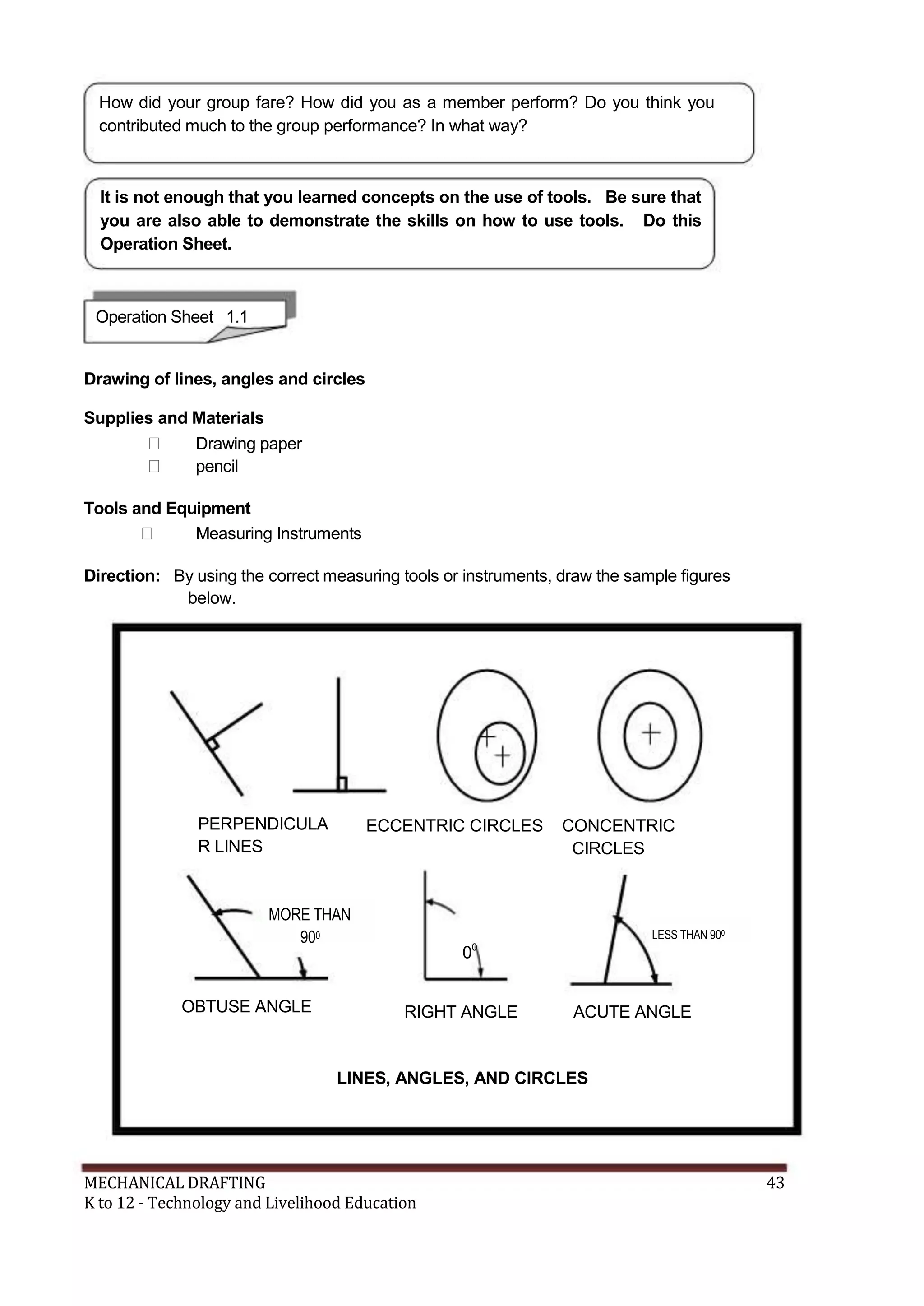 TLE - Mechanical Drafting (Learning Module) | PDF