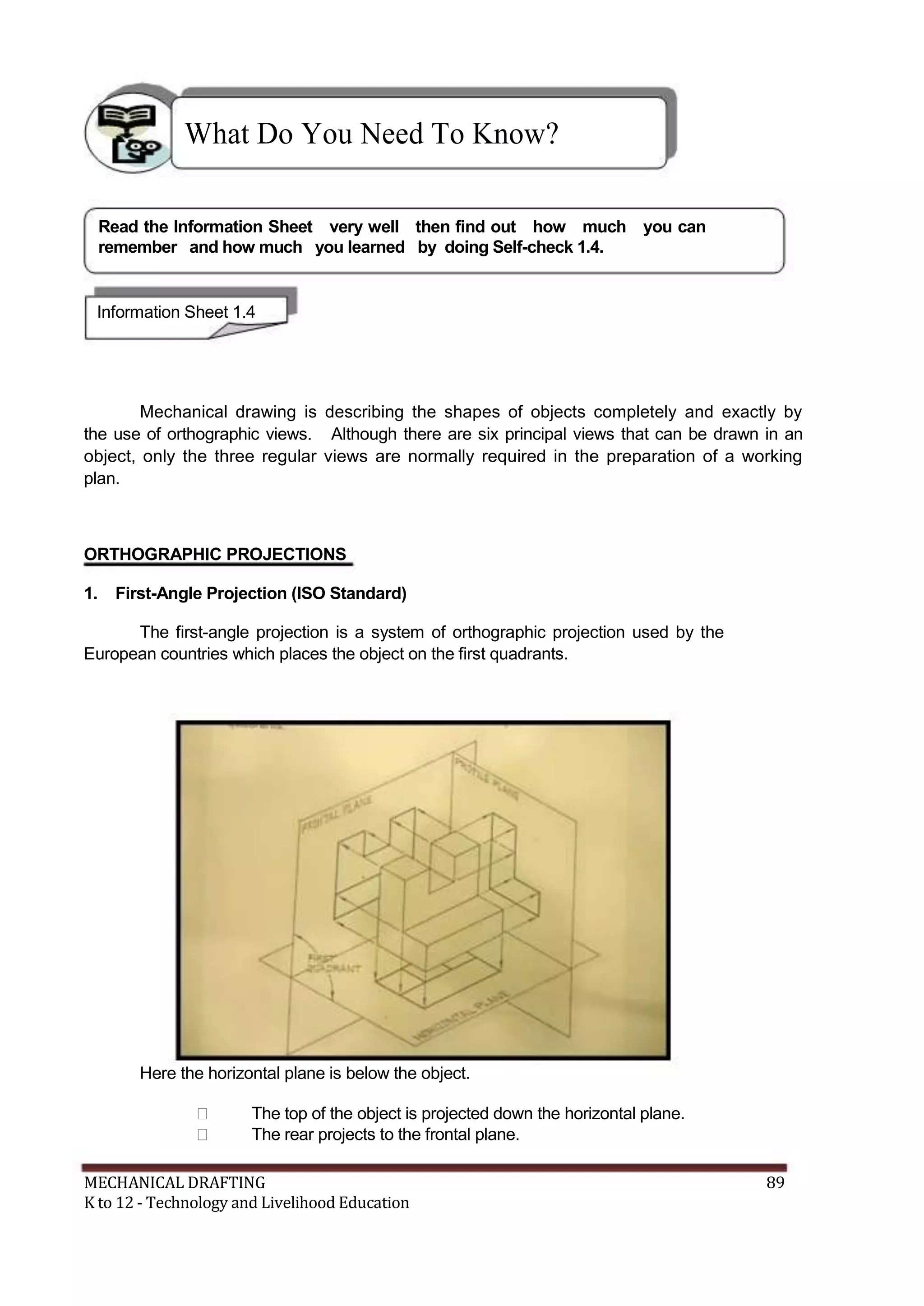 TLE - Mechanical Drafting (Learning Module) | PDF